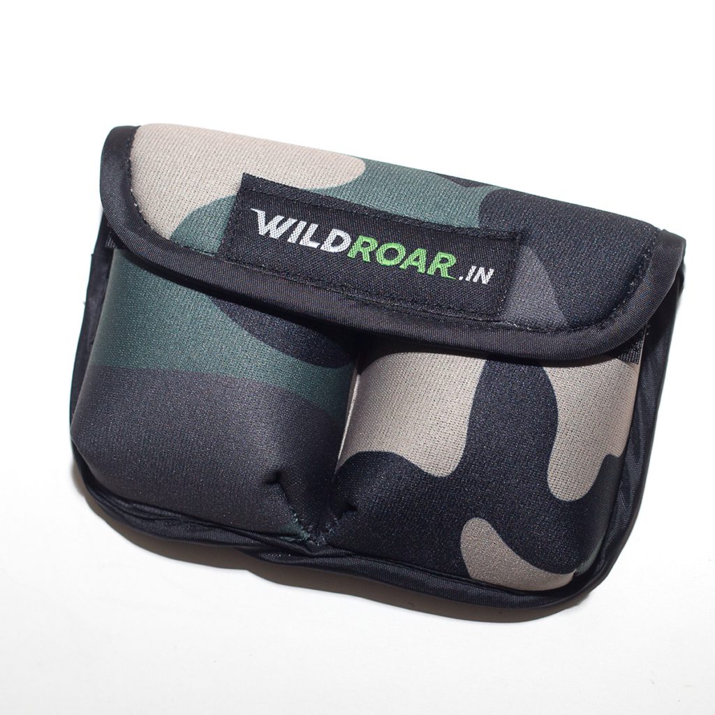 Battery Pouch – Regular Size (2 Batteries)- Green Forest Camo – WildRoar.in