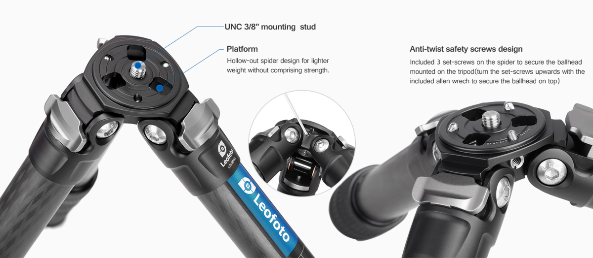 Leofoto LS-364C Ranger Series Compact Carbon Fiber Tripods 4S – WildRoar.in