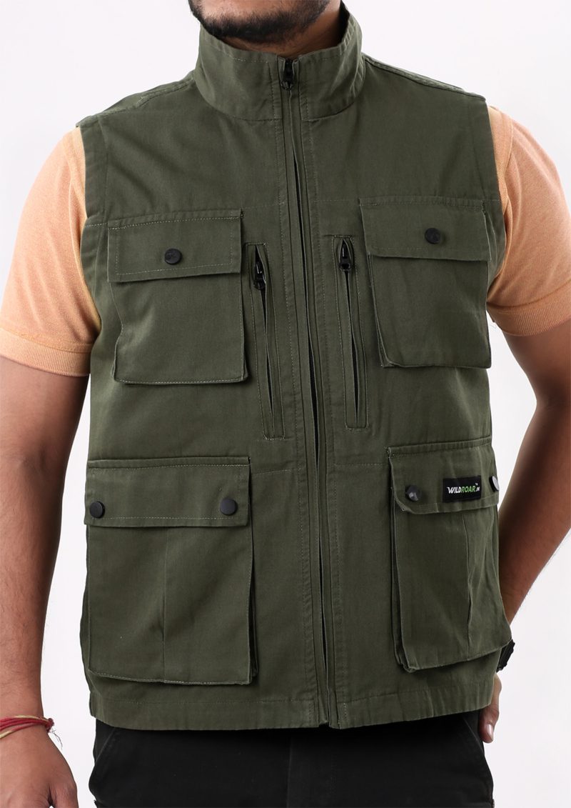 WildRoar Photography Jacket- Olive – WildRoar.in
